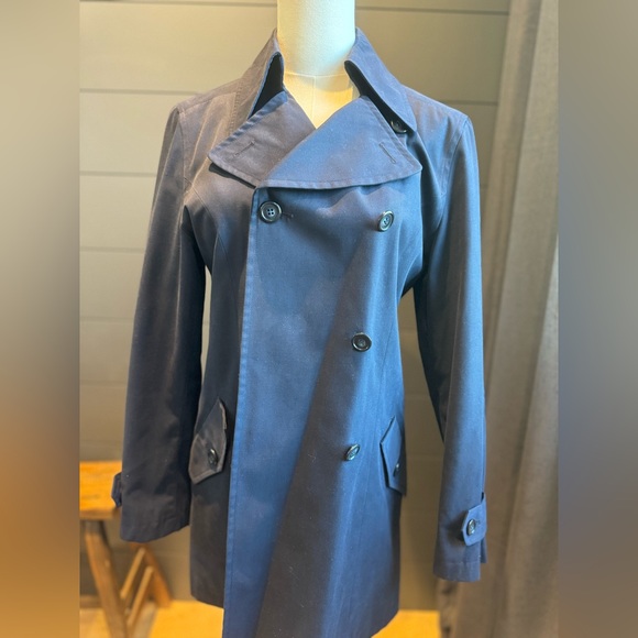 Ray Cassin | Jackets & Coats | Vintage Ray Cassin Navy Blue Trench Coat ...